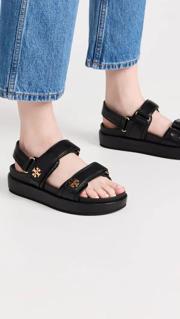 Tory Burch Kira Two-band Sport Sandals - Perfect Black