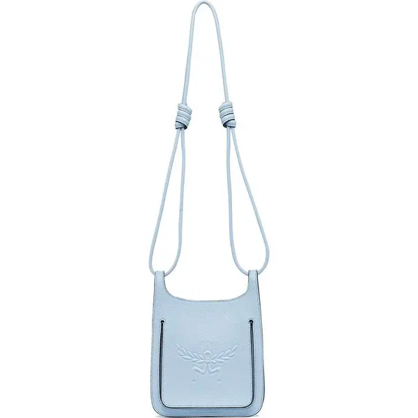 Mcm Lauretos Leather Mini Hobo Bag