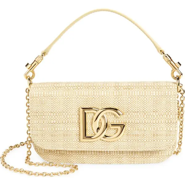 Dolce & Gabbana Raffia Top Handle Bag
