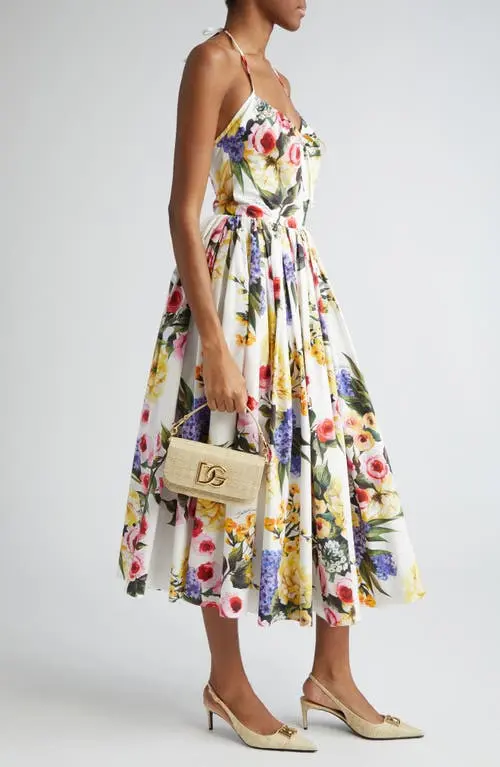 Dolce & Gabbana Raffia Top Handle Bag