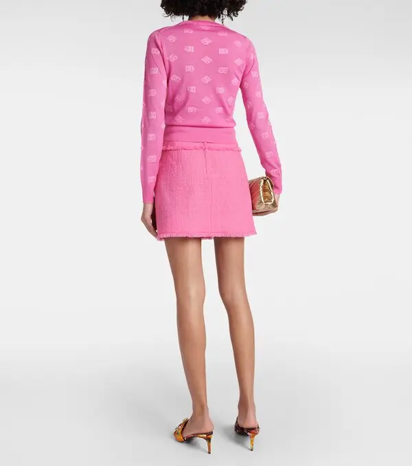 Dolce & Gabbana Wool And Silk Jacquard Sweater