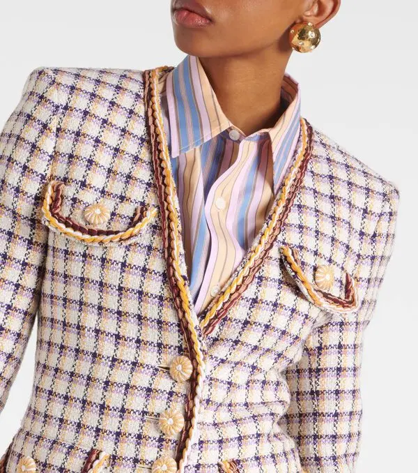 Etro Checked Cotton-blend Jacket
