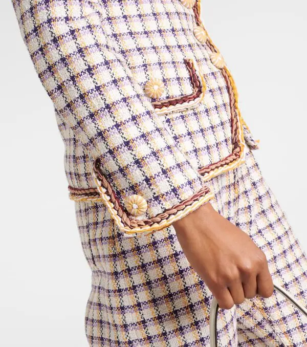 Etro Checked Cotton-blend Jacket