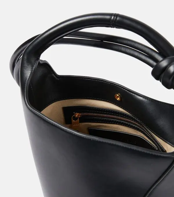 Jacquemus Le Petit Tourni Leather Bucket Bag