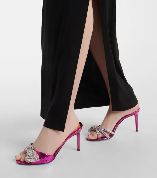 Alexandre Vauthier Shooting Embellished Mules