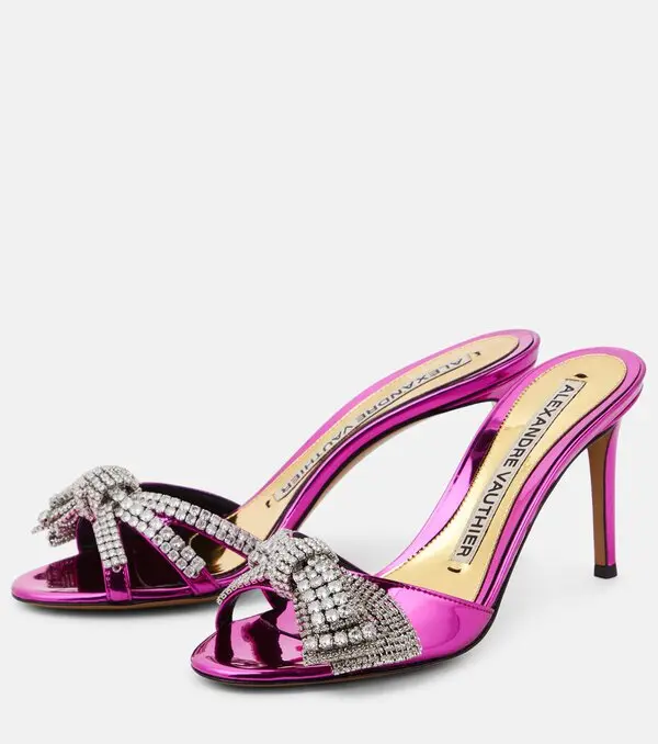 Alexandre Vauthier Shooting Embellished Mules