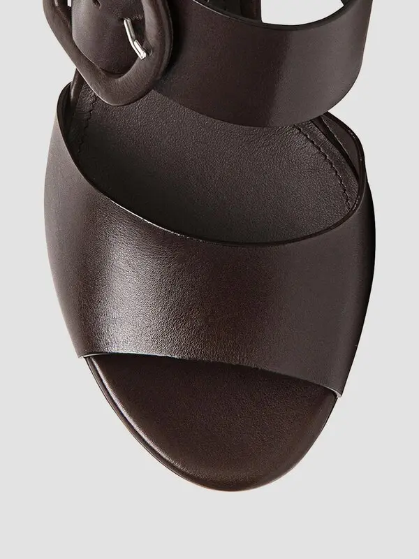 Santoni Bruxel 105mm Leather Platform Sandals
