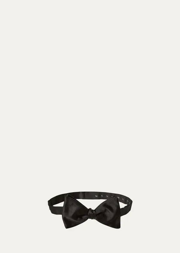 Ralph Lauren Purple Label Silk Bow Tie - Black