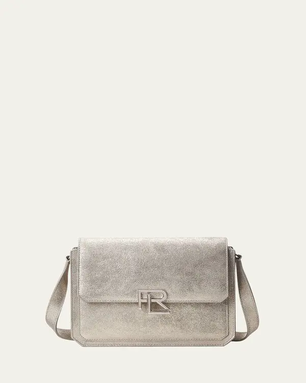 Ralph Lauren Rl 888 Metallic Leather Crossbody Bag