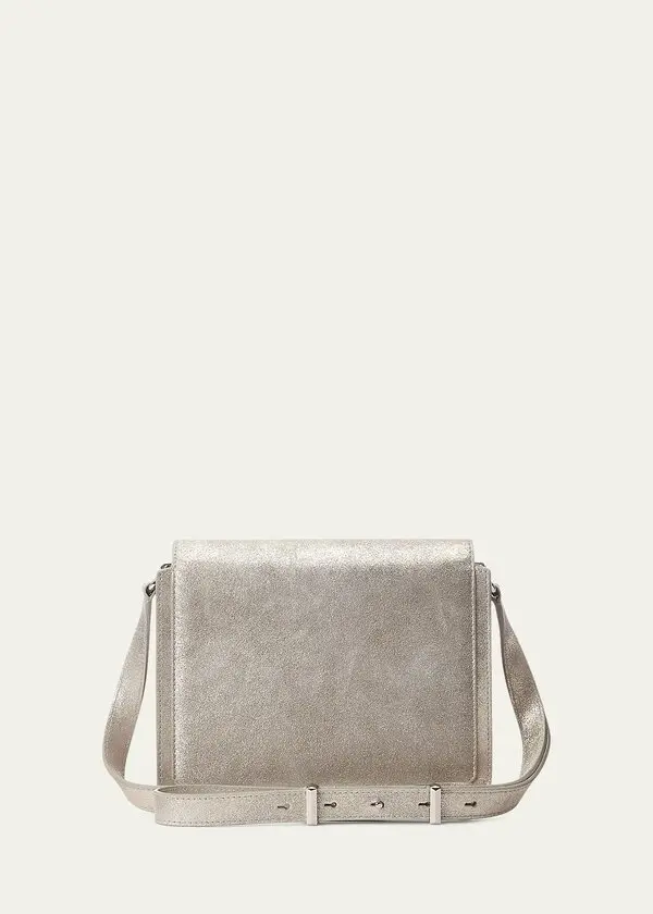 Ralph Lauren Rl 888 Metallic Leather Crossbody Bag