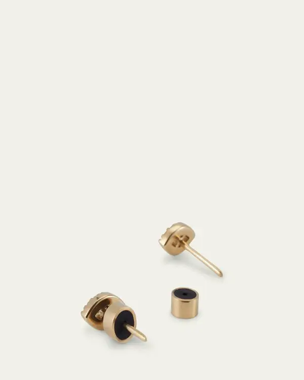 Ileana Makri Sapphire And Diamond Kitten Eye Stud Earrings