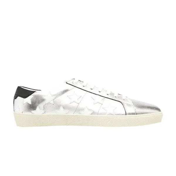 Saint Laurent Sl-06 'stars' Sneakers - Silver