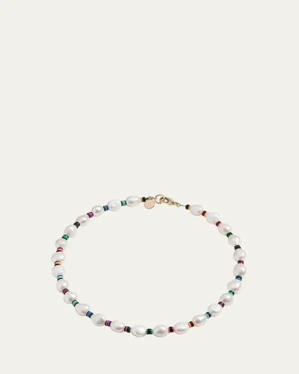 ELSIE FRIEDA Francis Pearl Necklace - Taste The Rainbow