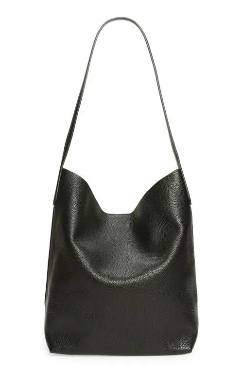 MANSUR GAVRIEL Everyday Cabas Leather Hobo Bag - Black