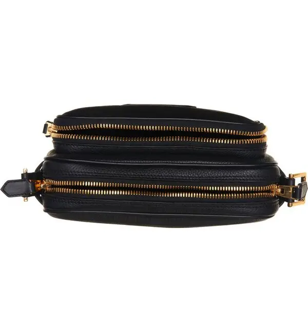 TOM FORD Grained Leather Messenger Bag