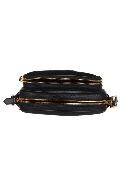 TOM FORD Grained Leather Messenger Bag