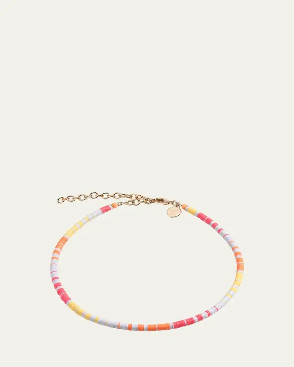 ELSIE FRIEDA Louise Heishi Bead Choker Necklace - At The Copa