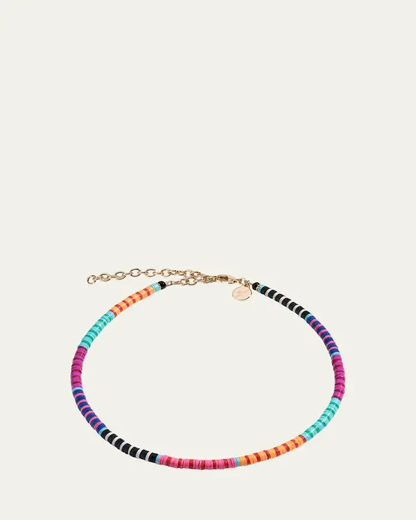 ELSIE FRIEDA Louise Heishi Bead Choker Necklace - Happy Hour