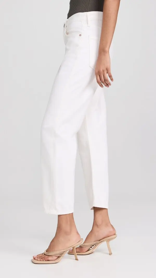 AGOLDE 90s Crop Loose Straight Jeans - Fortune Cookie