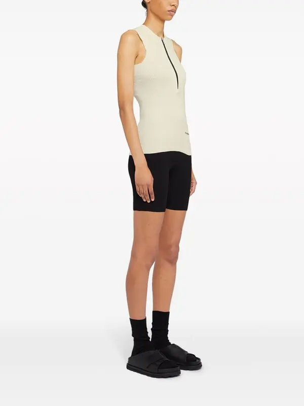 JIL SANDER Seamless Cotton Shorts - Black