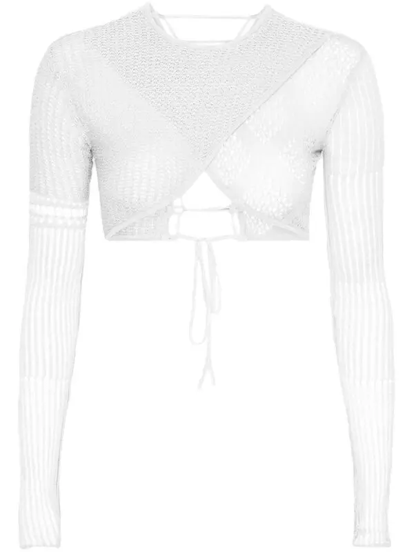 ROBERTA EINER Loona Crop Top - White