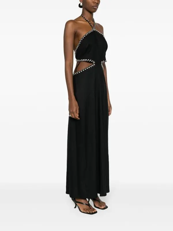 Simkhai Rhinestone-embellished One-shoulder Dress