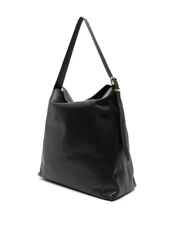 WANDLER Marli Leather Tote Bag - Black