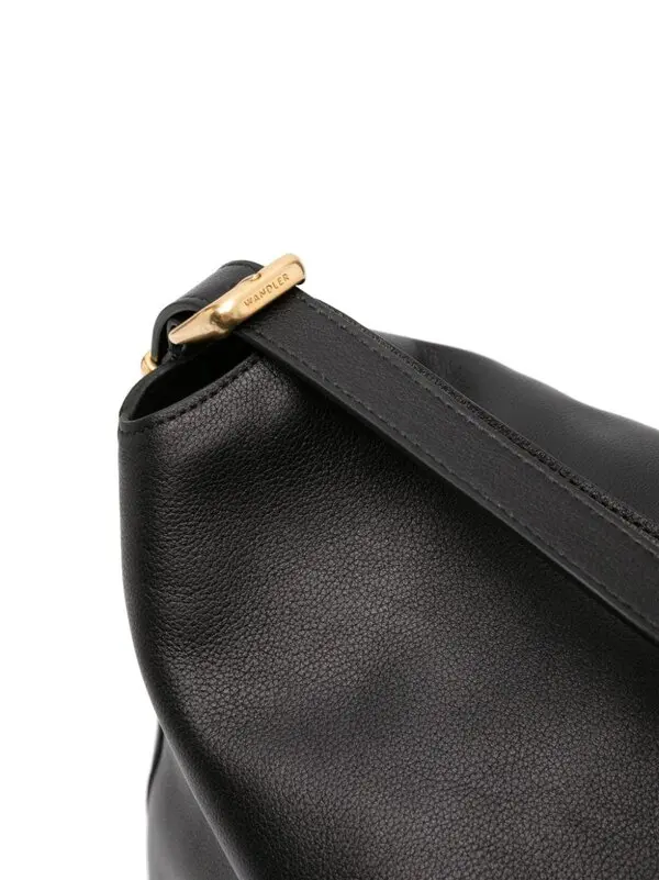 WANDLER Marli Leather Tote Bag - Black