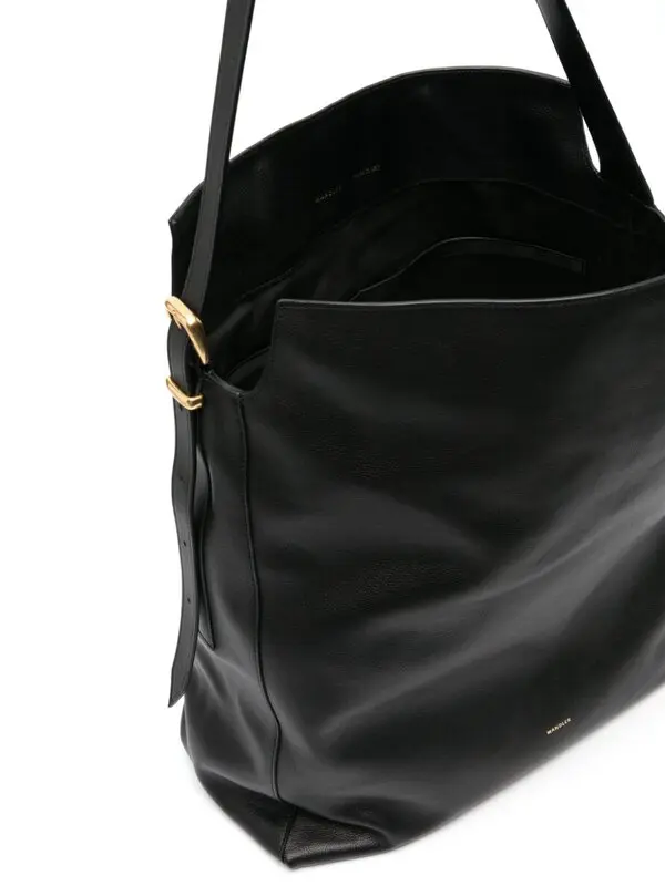 WANDLER Marli Leather Tote Bag - Black