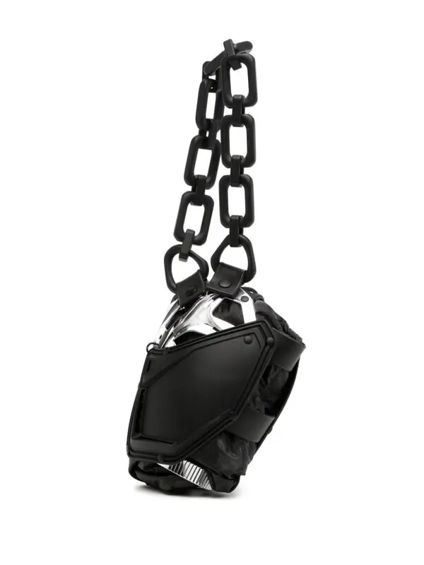 INNERRAUM Chain-link Panelled Mini Bag - Black