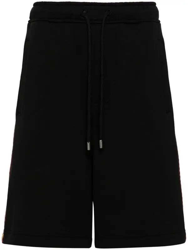LANVIN Zigzag-embroidered Cotton Shorts