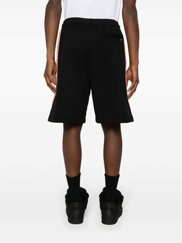 LANVIN Zigzag-embroidered Cotton Shorts