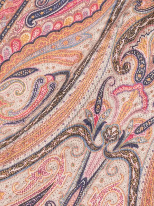 Etro Paisley-print Cashmere Blend Scarf