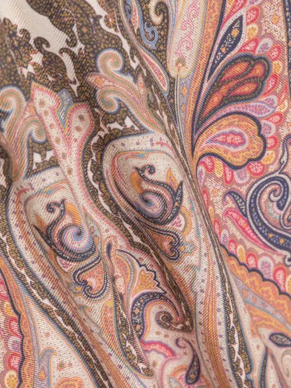 Etro Paisley-print Cashmere Blend Scarf