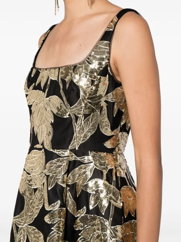 Marchesa Lotus Sequin-Embellished Gown In Black - 81% Off | Editorialist