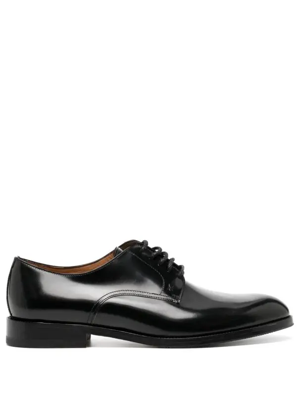 Moreschi Almond-toe Leather Derby Shoes
