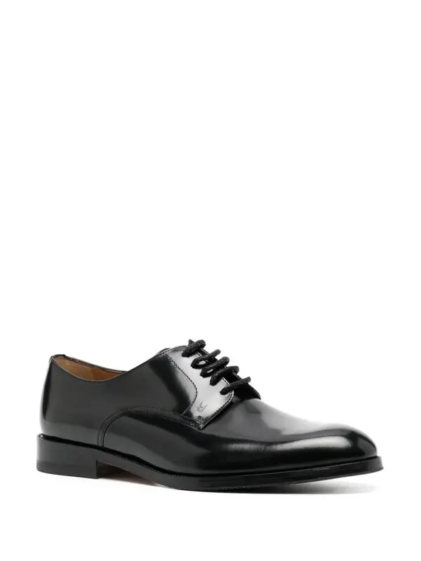 Moreschi Almond-toe Leather Derby Shoes