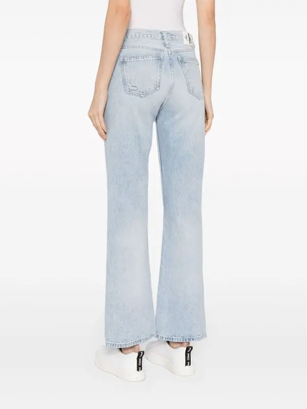 Calvin Klein Ripped Detail Bootcut Jeans