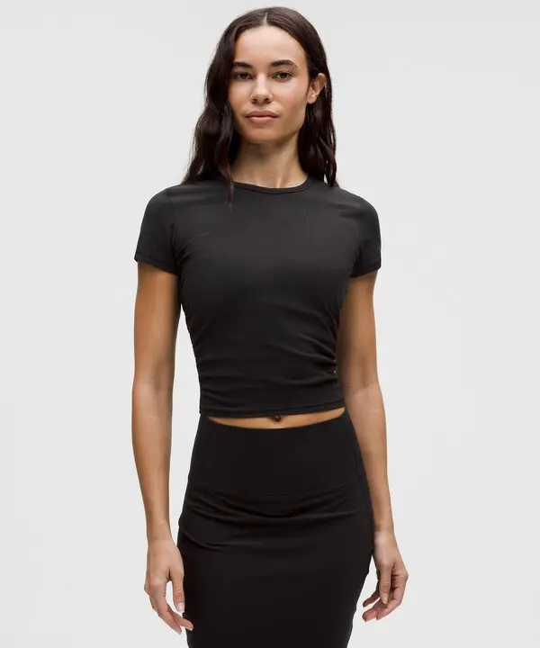 Lululemon All It Takes Ribbed Nulu T-shirt - Black | Editorialist