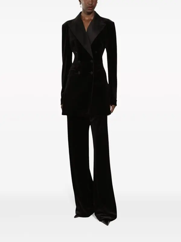 Dolce & Gabbana Velvet Elasticated Trousers