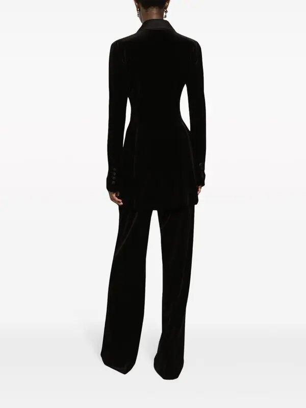 Dolce & Gabbana Velvet Elasticated Trousers
