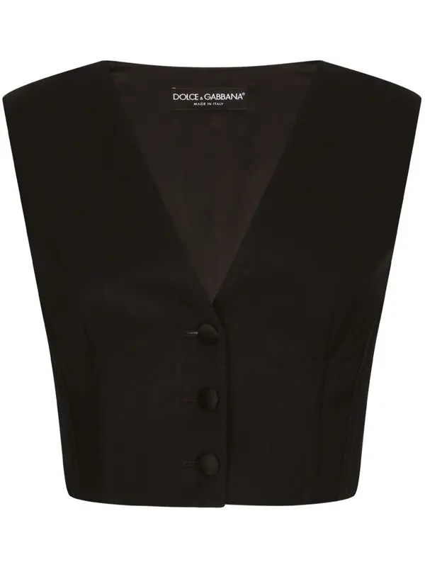 Dolce & Gabbana Cropped Bustier Vest