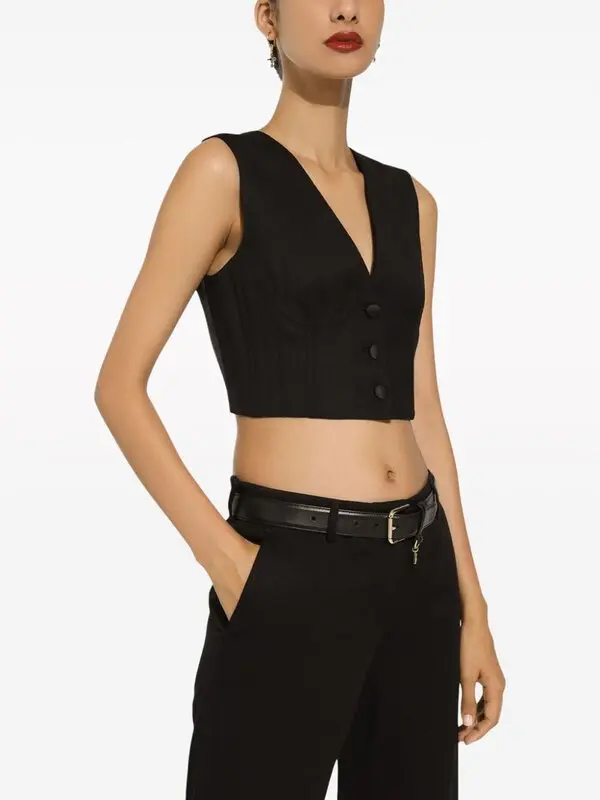 Dolce & Gabbana Cropped Bustier Vest