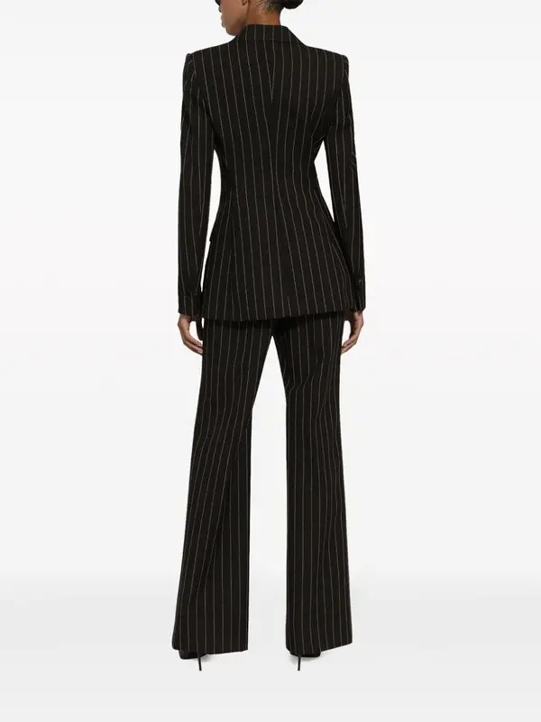 Dolce & Gabbana Striped High-waisted Trousers