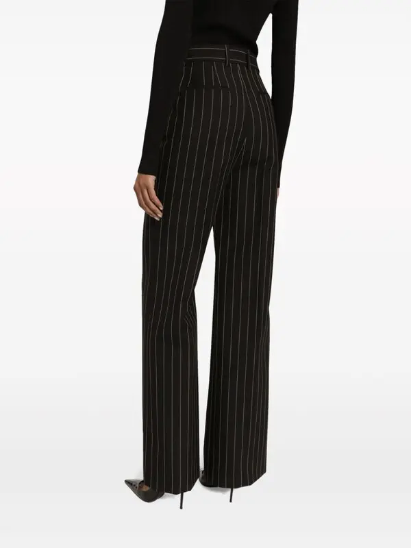 Dolce & Gabbana Striped High-waisted Trousers