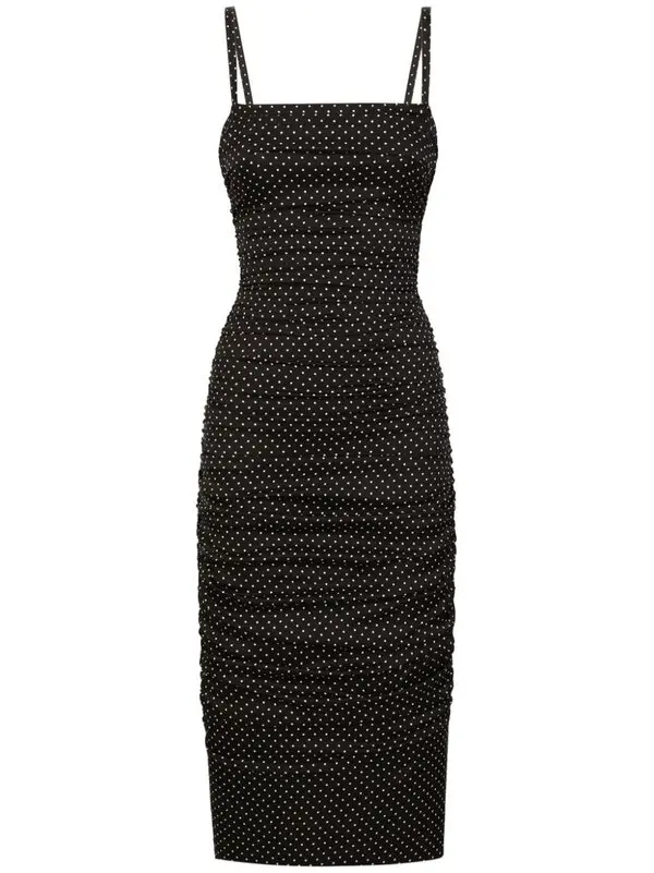 Dolce & Gabbana Polka Dot-print Midi Dress