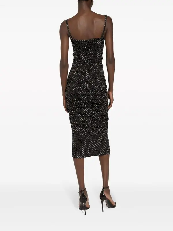 Dolce & Gabbana Polka Dot-print Midi Dress