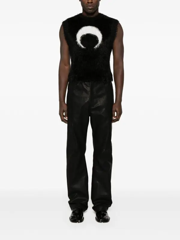 MARINE SERRE Crescent Moon Sleeveless Jumper