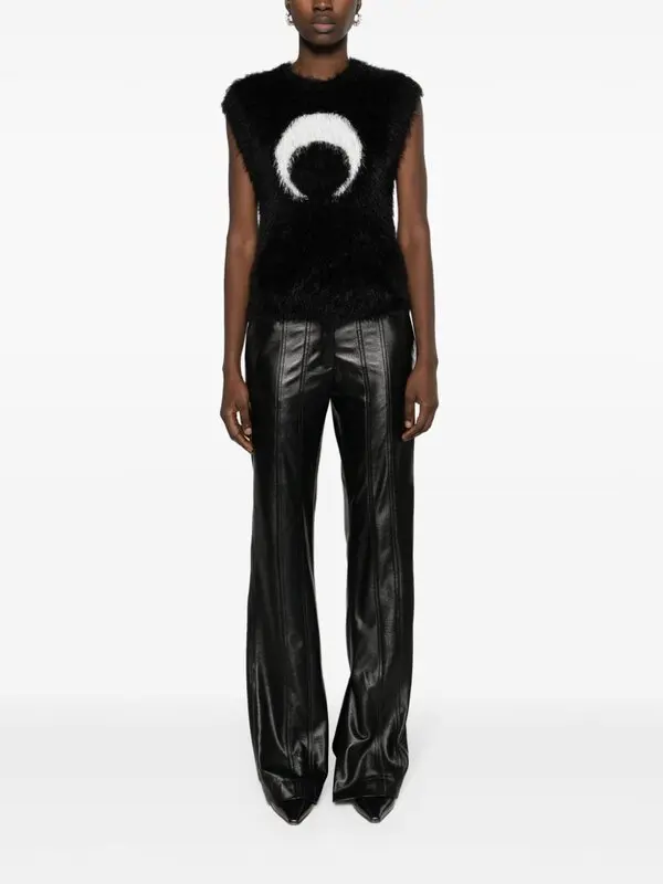 MARINE SERRE Crescent Moon Sleeveless Jumper