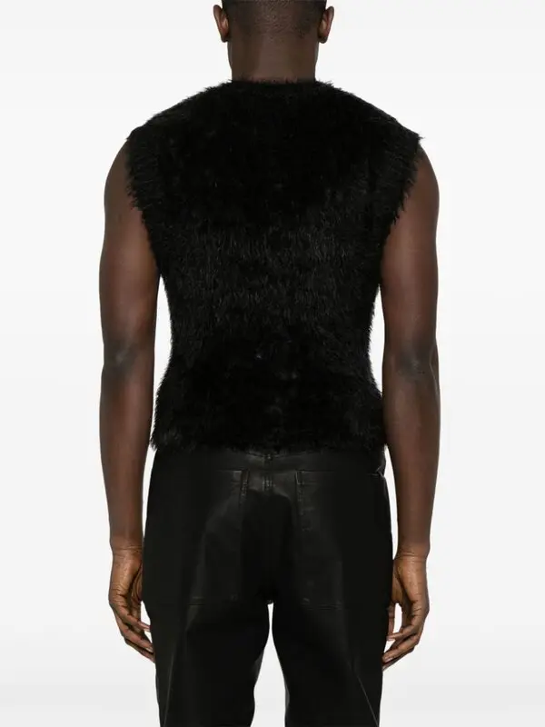MARINE SERRE Crescent Moon Sleeveless Jumper